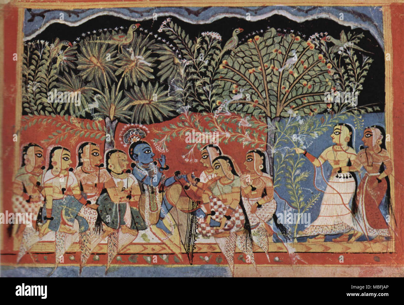 The Dance of Krishna Stock Photo - Alamy