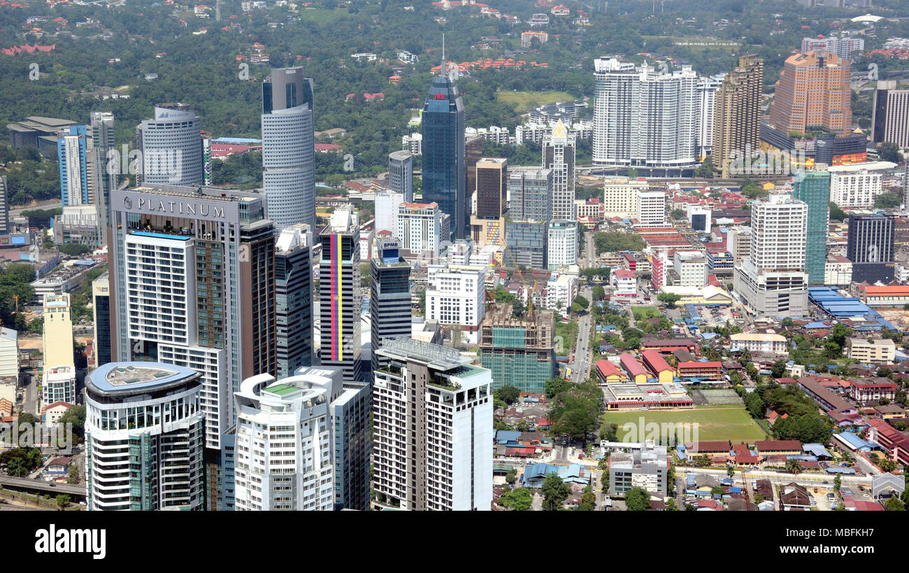 General view of the city of Kuala Lumpur, capital of Malaysia. Kuala ...