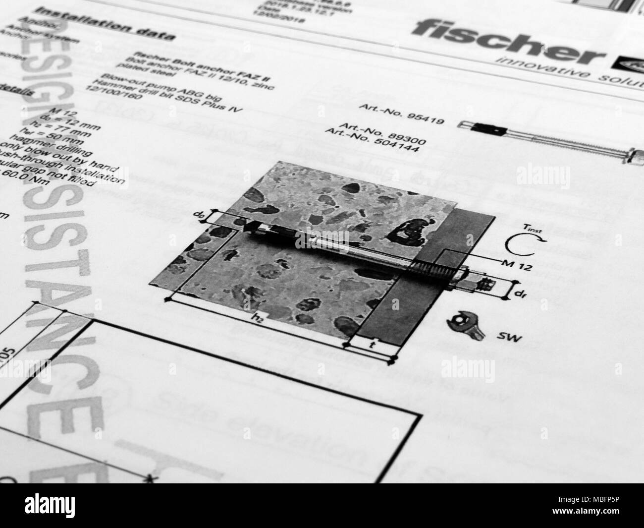 Structural calculation data sheet for injection resin mechanical anchor ...