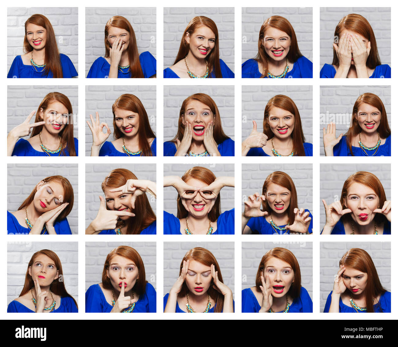 Happy sad collage hi-res stock photography and images - Alamy