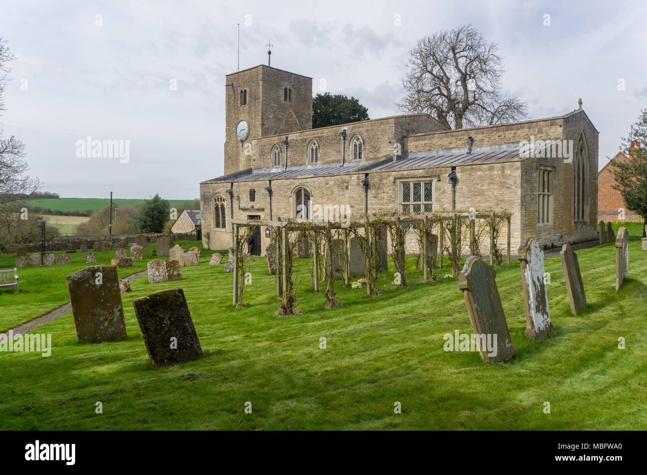The parish church of All Saints in the village of Ravenstone ...