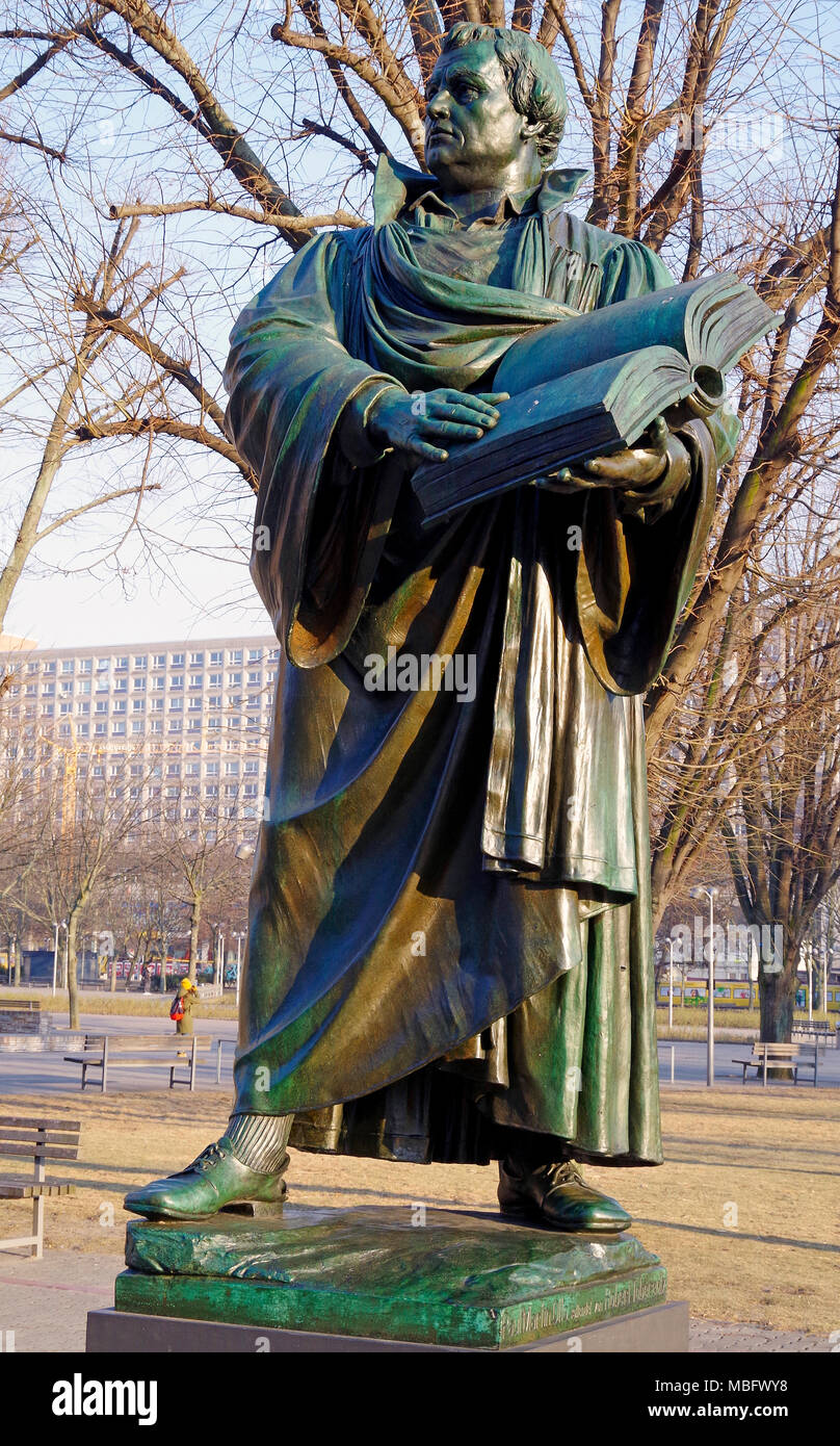 Bronze Statue of Martin Luther created in the 1890's the only surviving ...