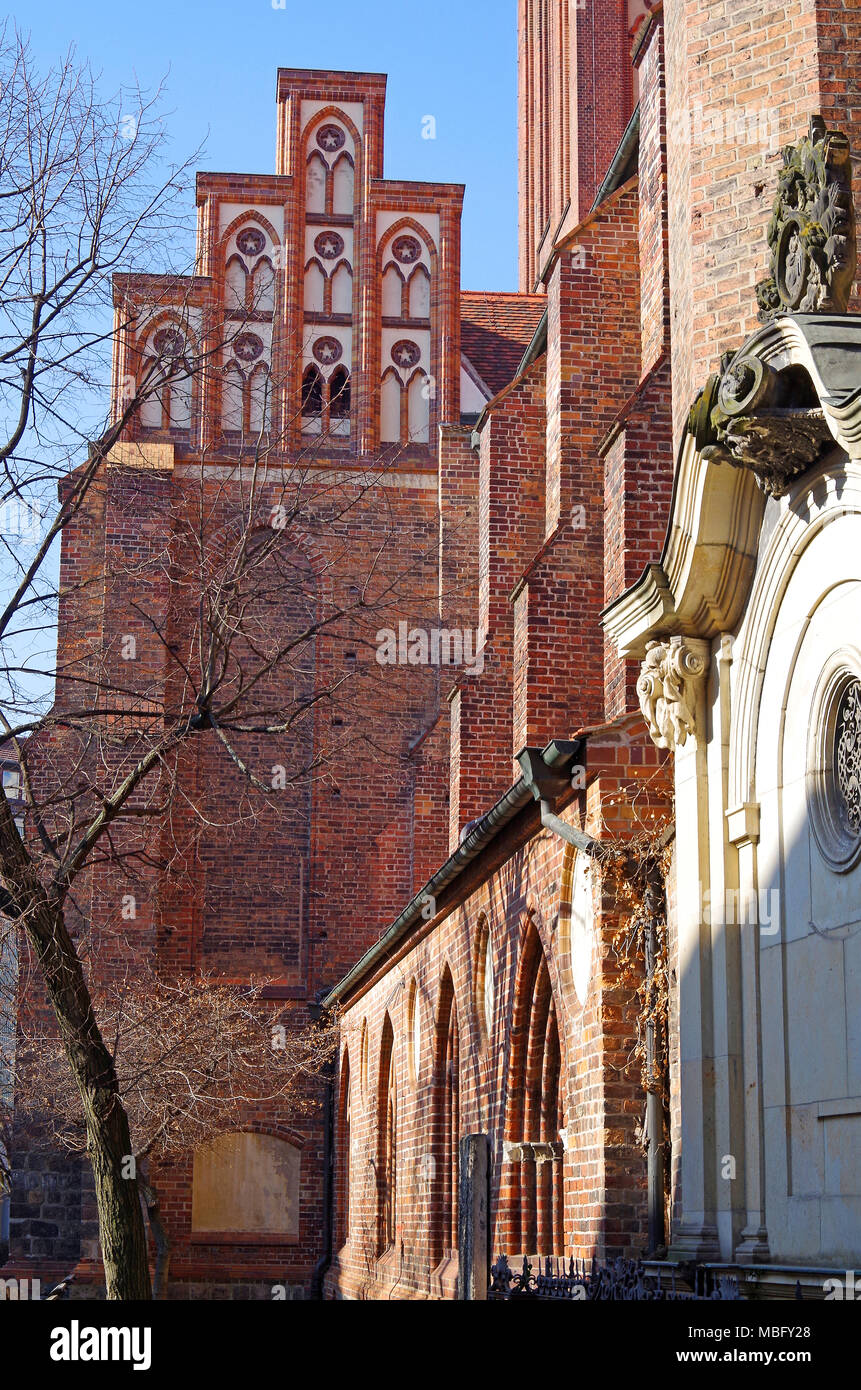 The Nikolaikirche, church of St Nicholas, Berlin’s oldest, rebuilt in ...