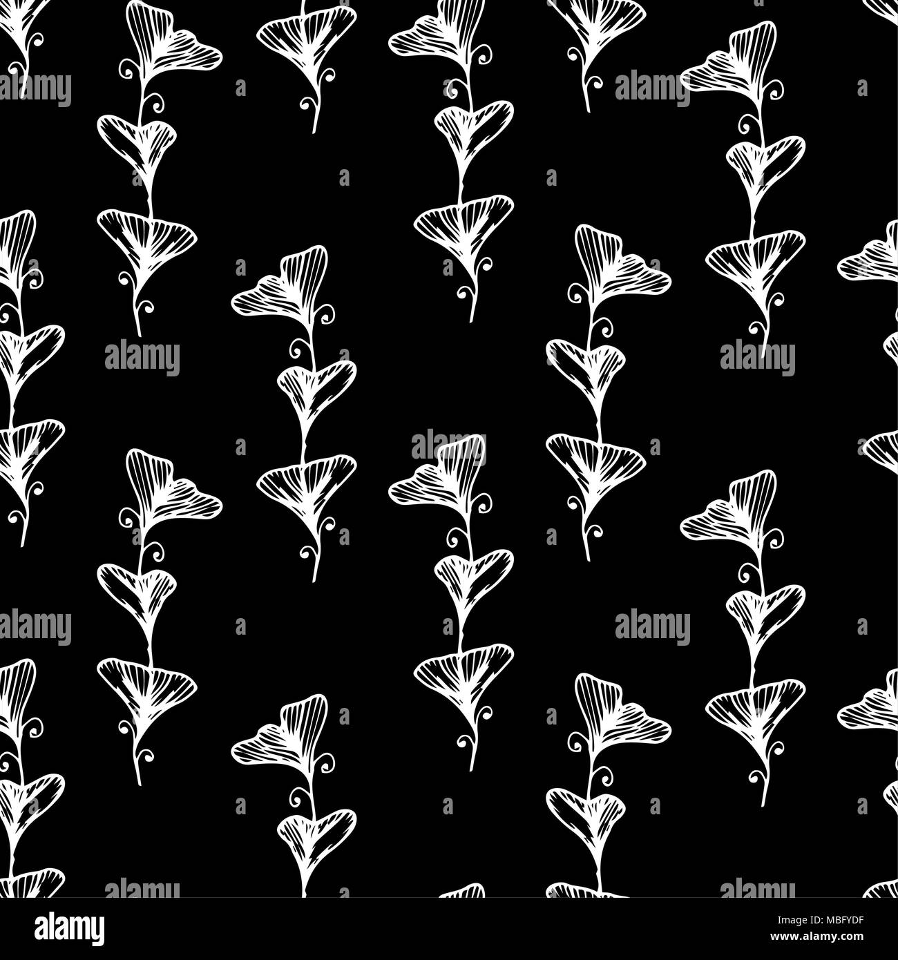 Seamless doodle pattern pink Black and White Stock Photos & Images - Alamy