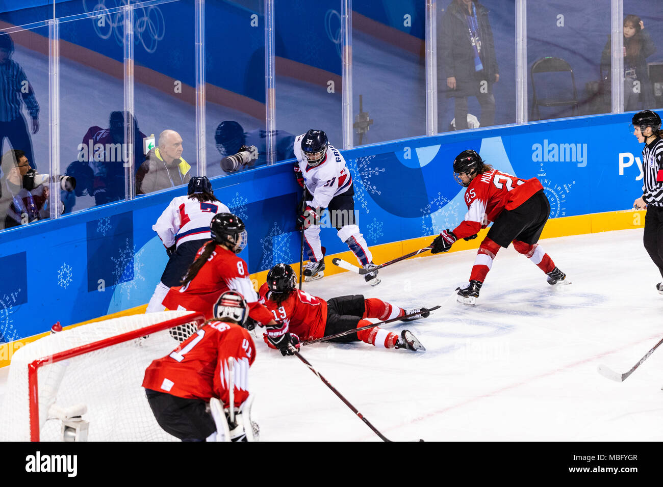 Christine Meier (SUI) #19 and Randi Heesoo Griffin (KOR) #37 and Alina ...