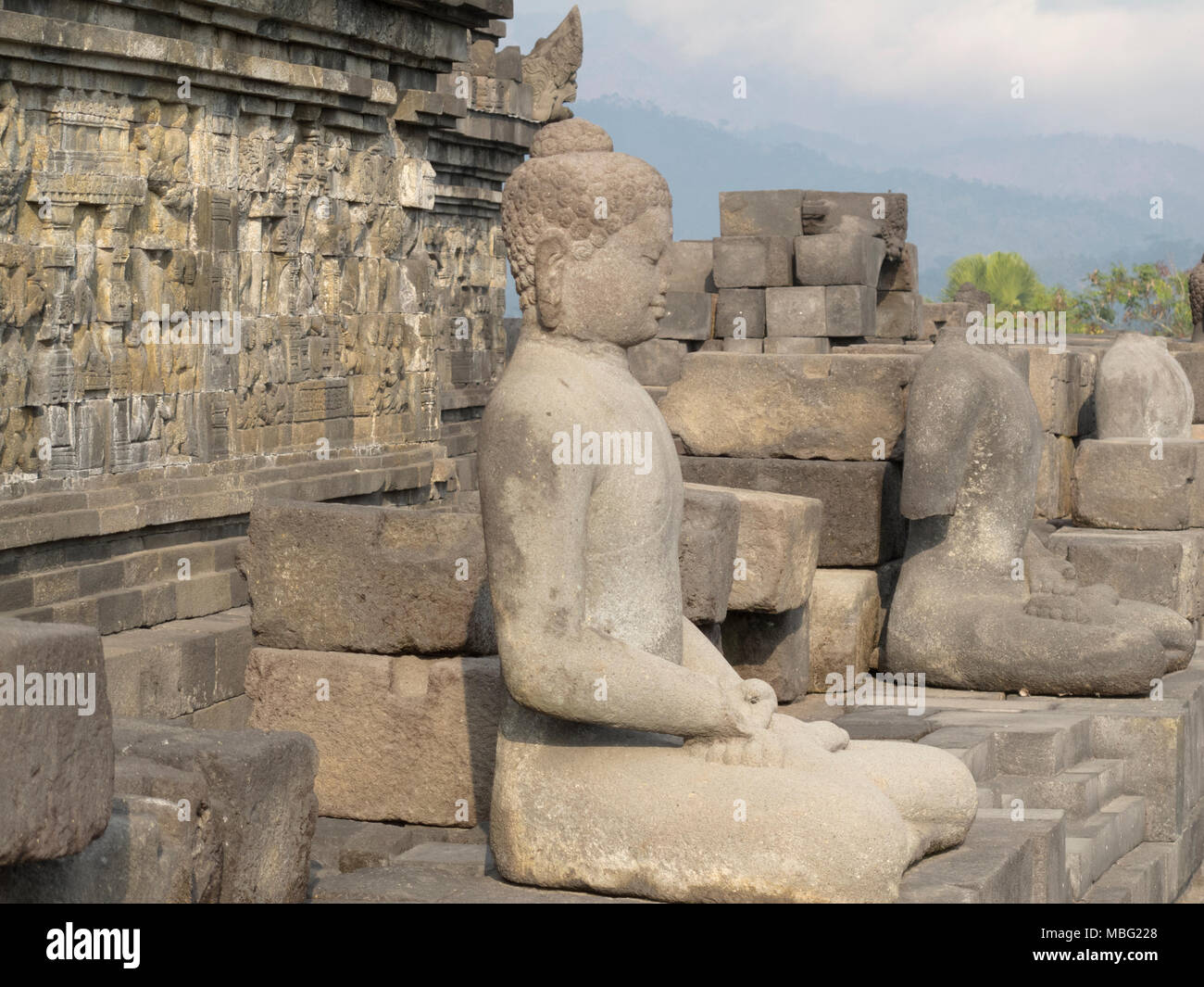 borobodur temple in Java indonesia Stock Photo - Alamy