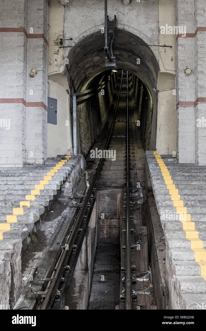 Funicular train tunnel view railway hi-res stock photography and images ...