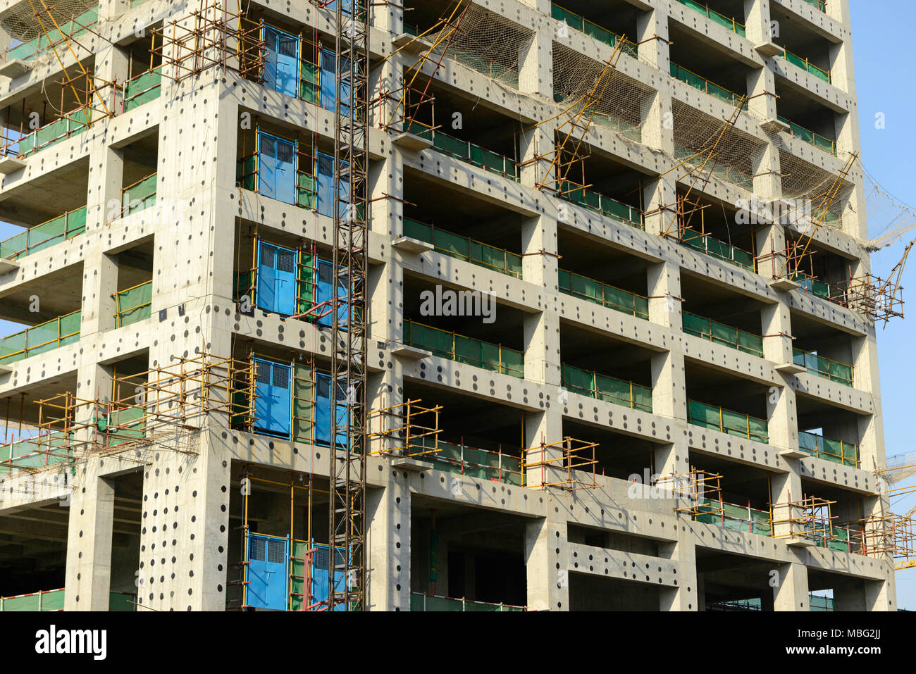 New build apartment blocks near completion by Shang'an maglev station ...