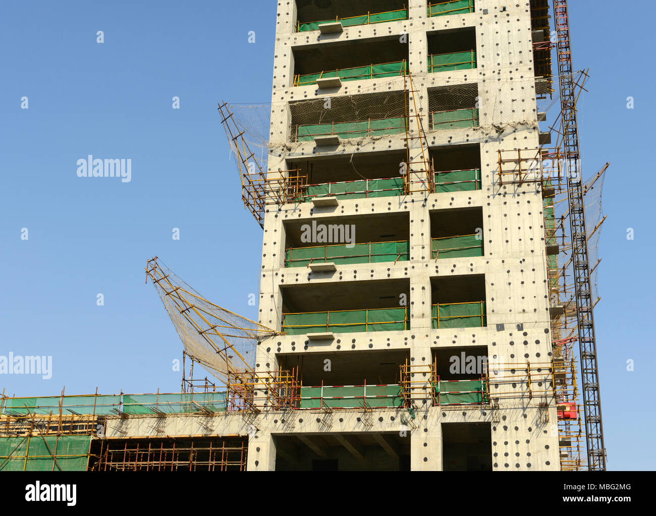 New build apartment blocks near completion by Shang'an maglev station ...