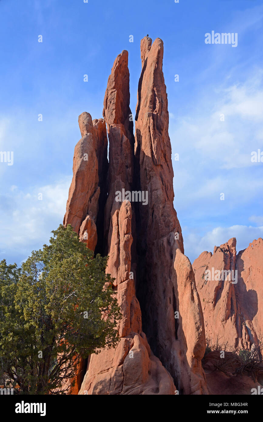 Garden of the Gods Three Graces Red Rock Formation in Colorado Springs ...