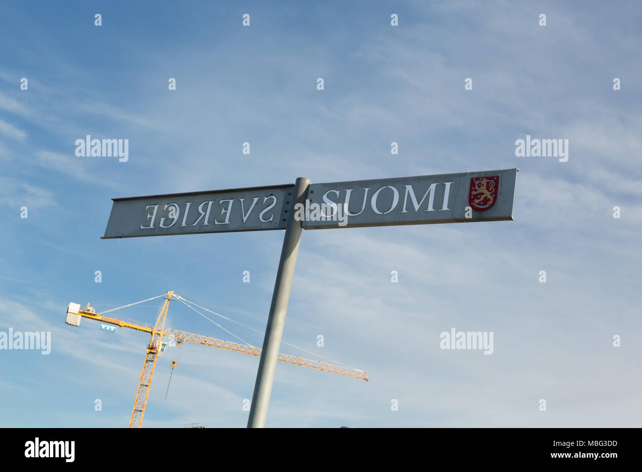 Norway sweden finland border hi-res stock photography and images - Alamy