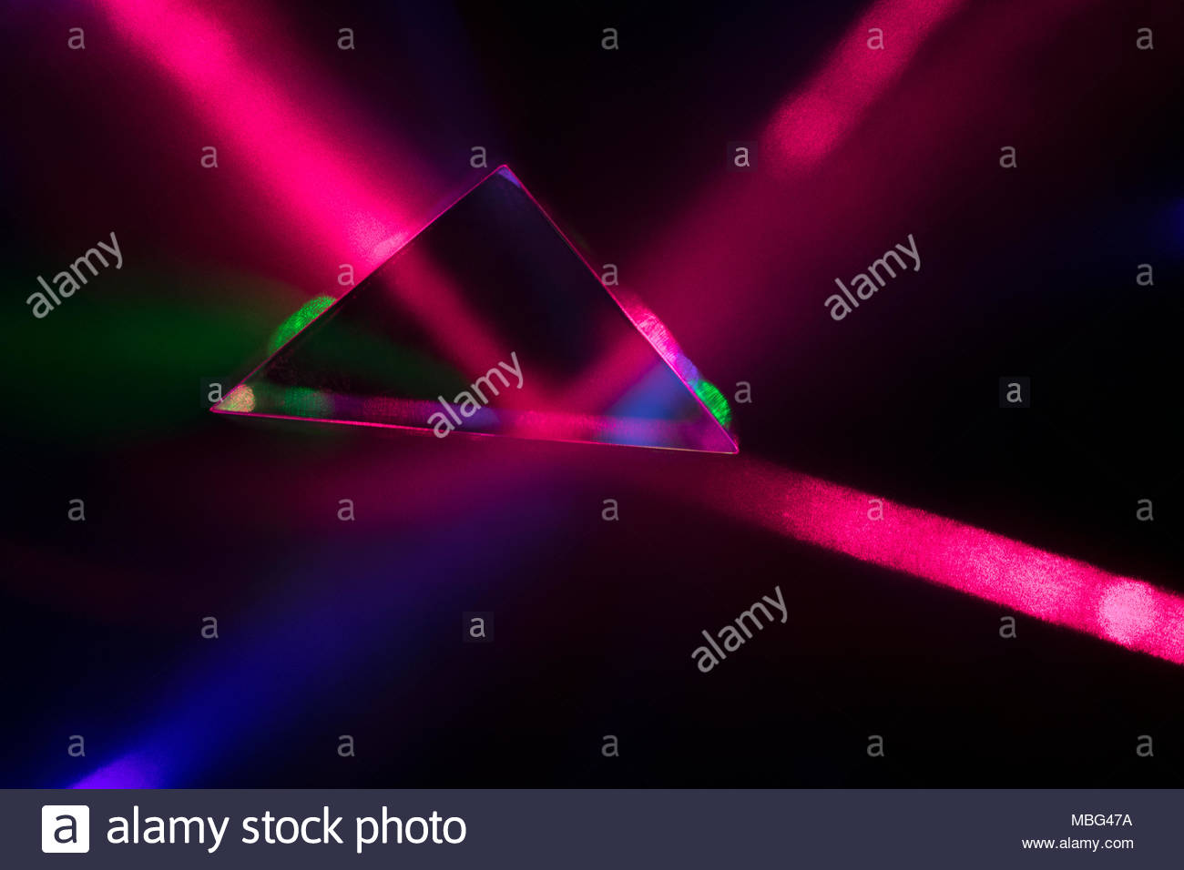 Light refraction triangle hi-res stock photography and images - Alamy
