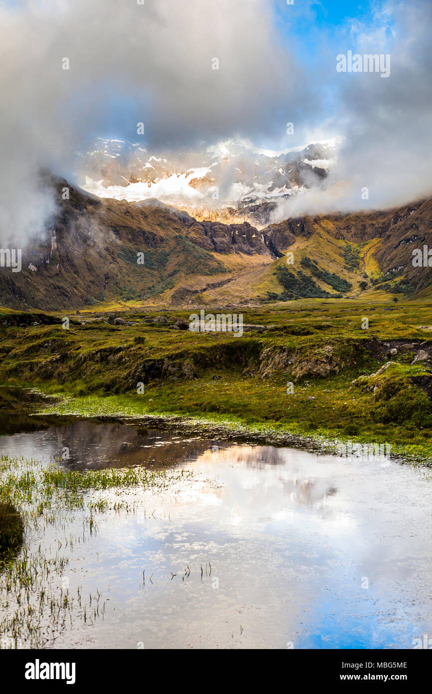 Collanes Valley in El Altar volcano Sangay National Park Stock Photo ...