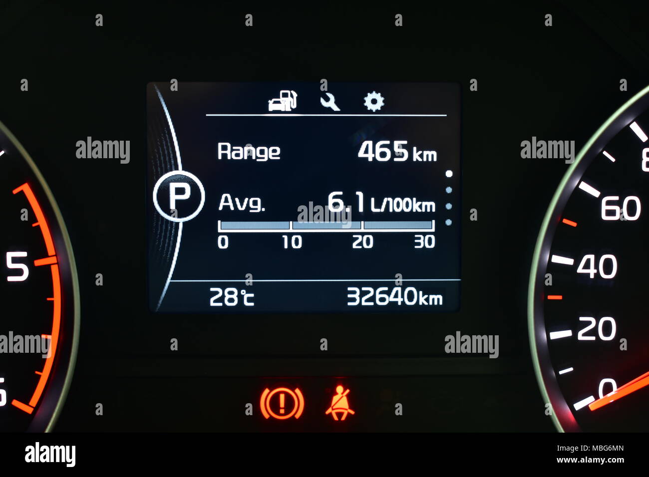 Rev counter car dials hi-res stock photography and images - Alamy