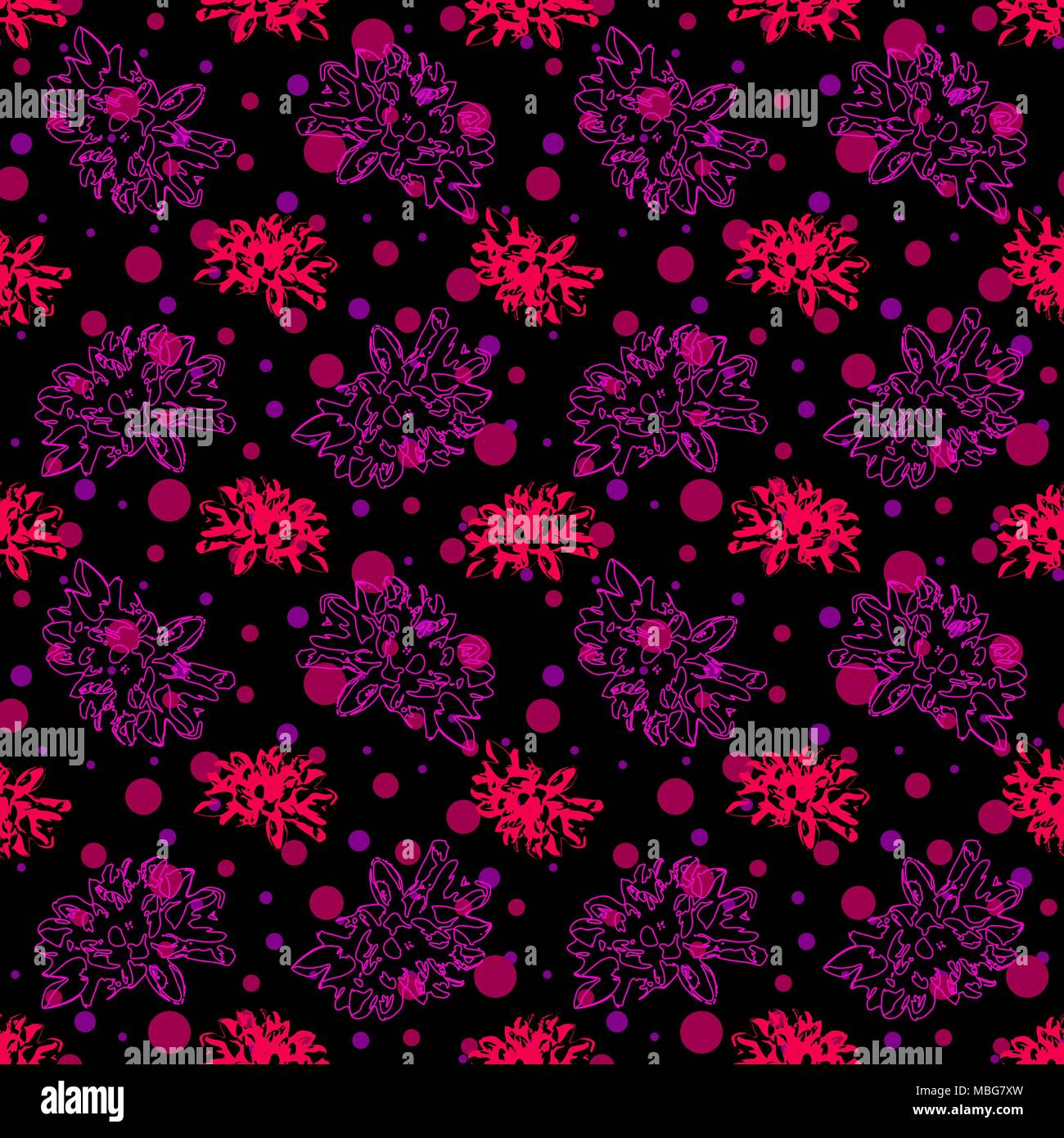 Floral border dots hi-res stock photography and images - Alamy