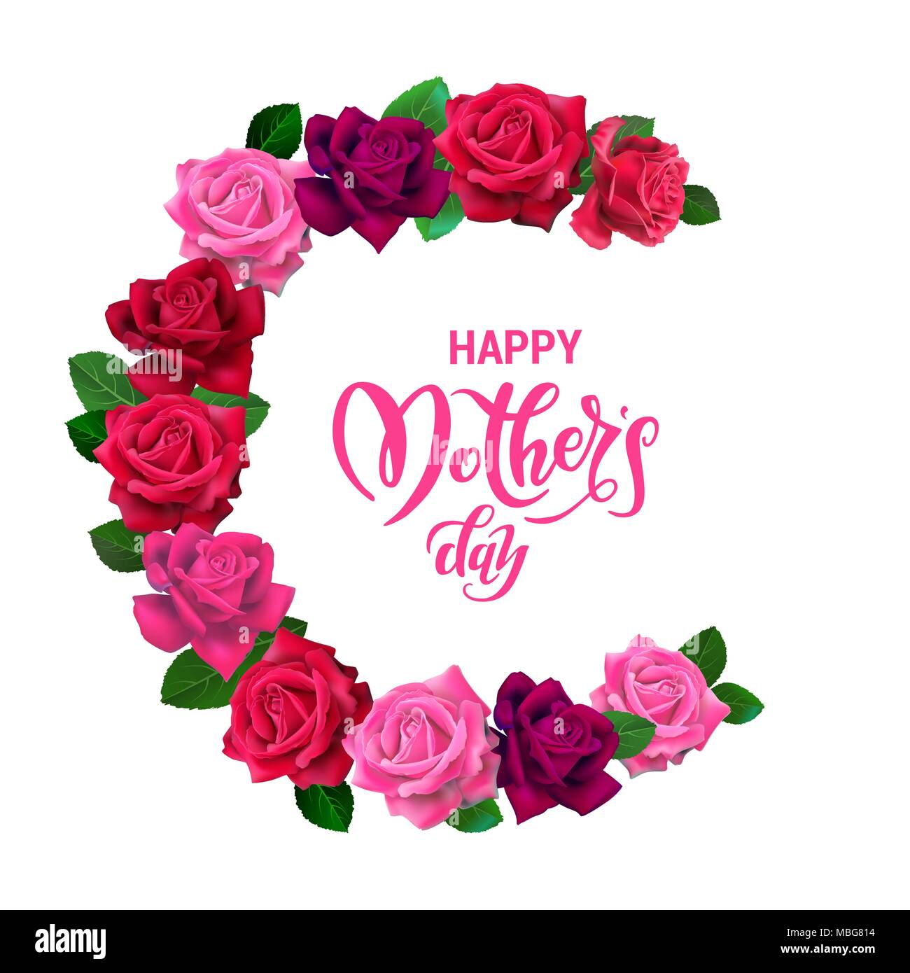 Poster roses Stock Vector Images - Alamy