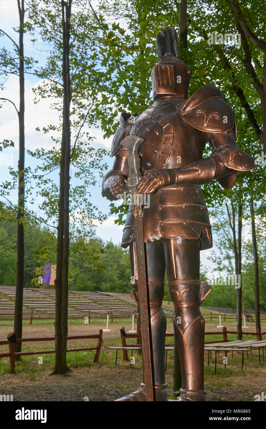 Suit of armor with sword Stock Photo - Alamy
