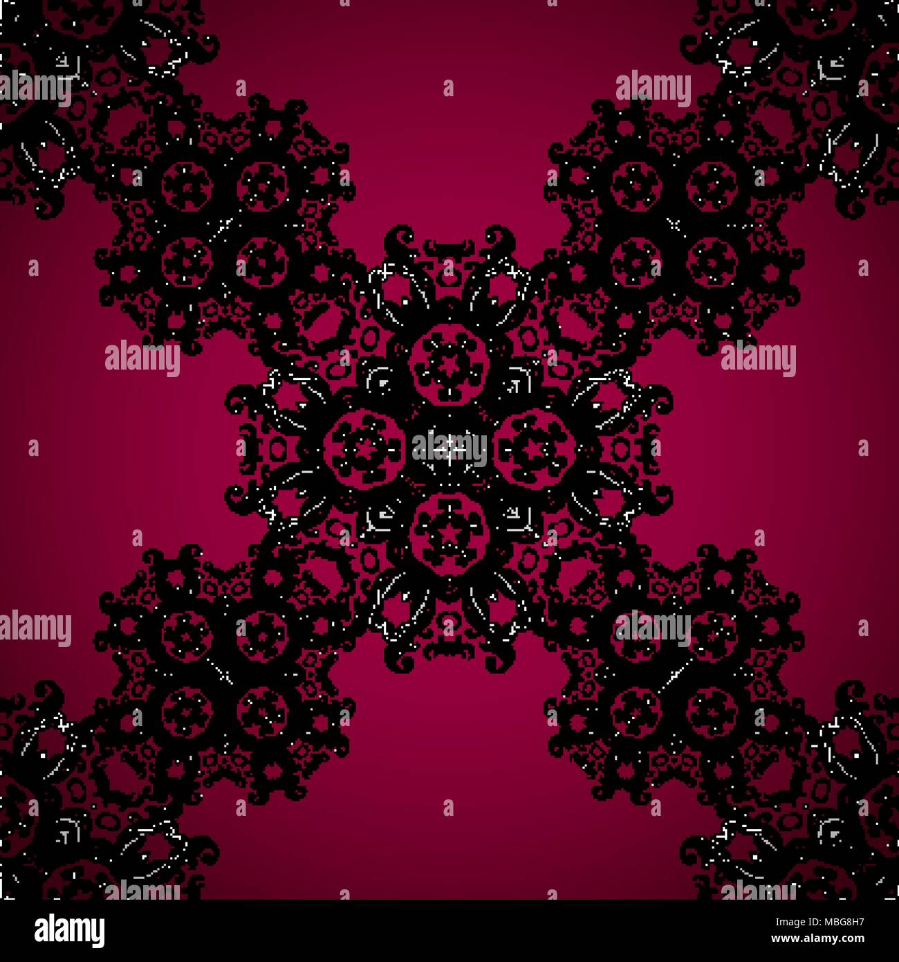 Vintage jewelry element silver Stock Vector Images - Alamy