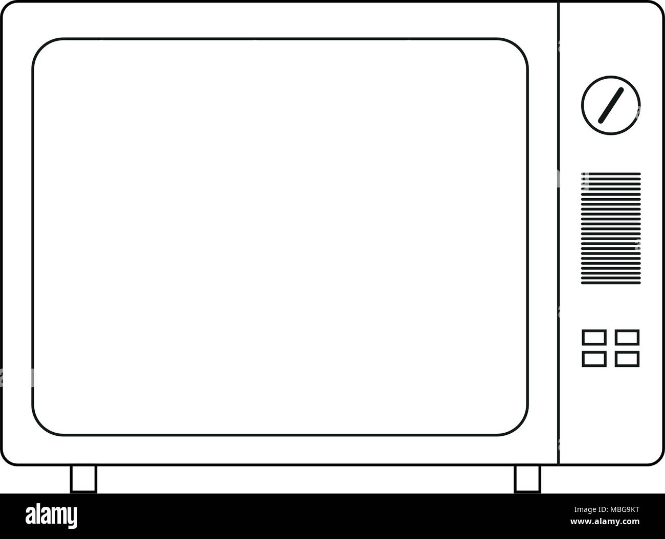 TV vector drawing. Flat style vector. Television icon, symbol isolated ...