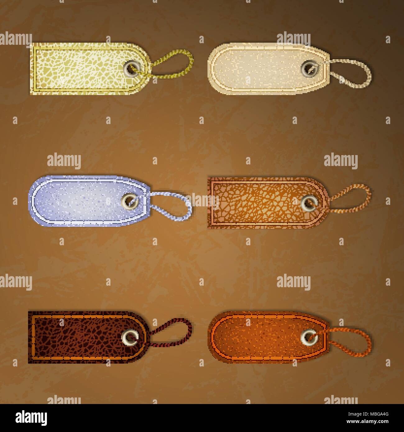 Leather labels collection Stock Vector Image & Art - Alamy