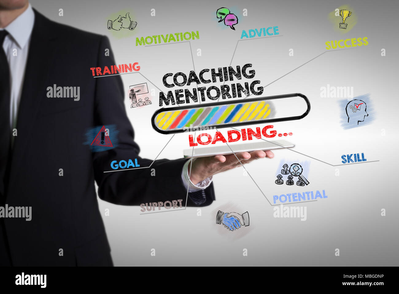 Coaching and Mentoring Concept Stock Photo - Alamy