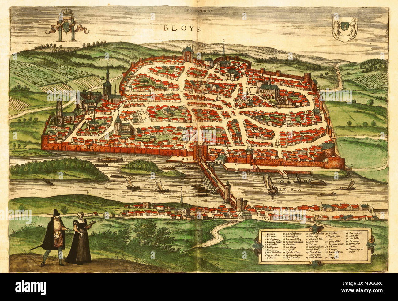 Blois map hi-res stock photography and images - Alamy