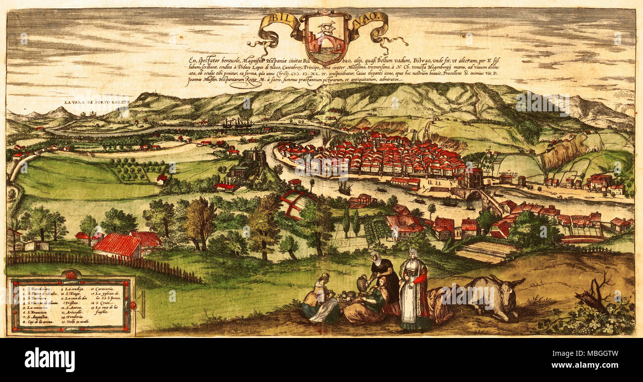 Bilbao map hi-res stock photography and images - Alamy