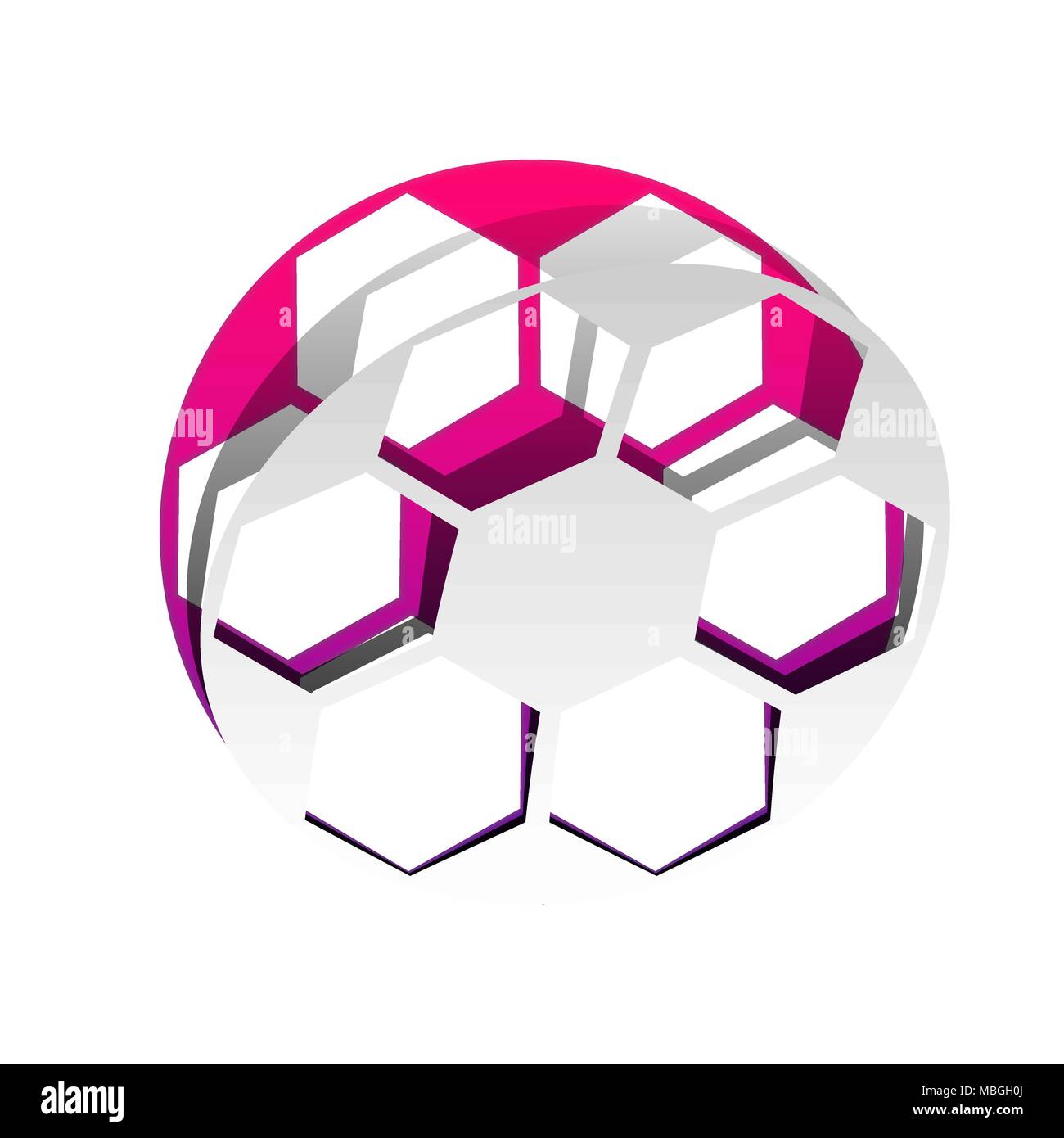 Soccer ball sign. Vector. Detachable paper with shadow at underlying ...