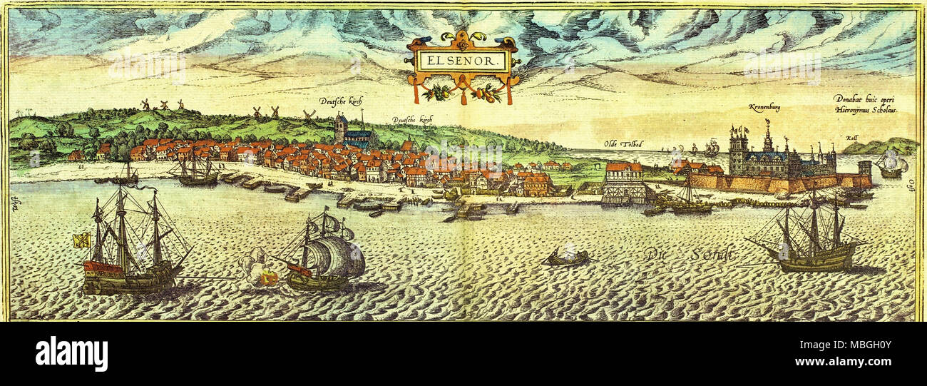 Elsinore castle hogenberg hi-res stock photography and images - Alamy