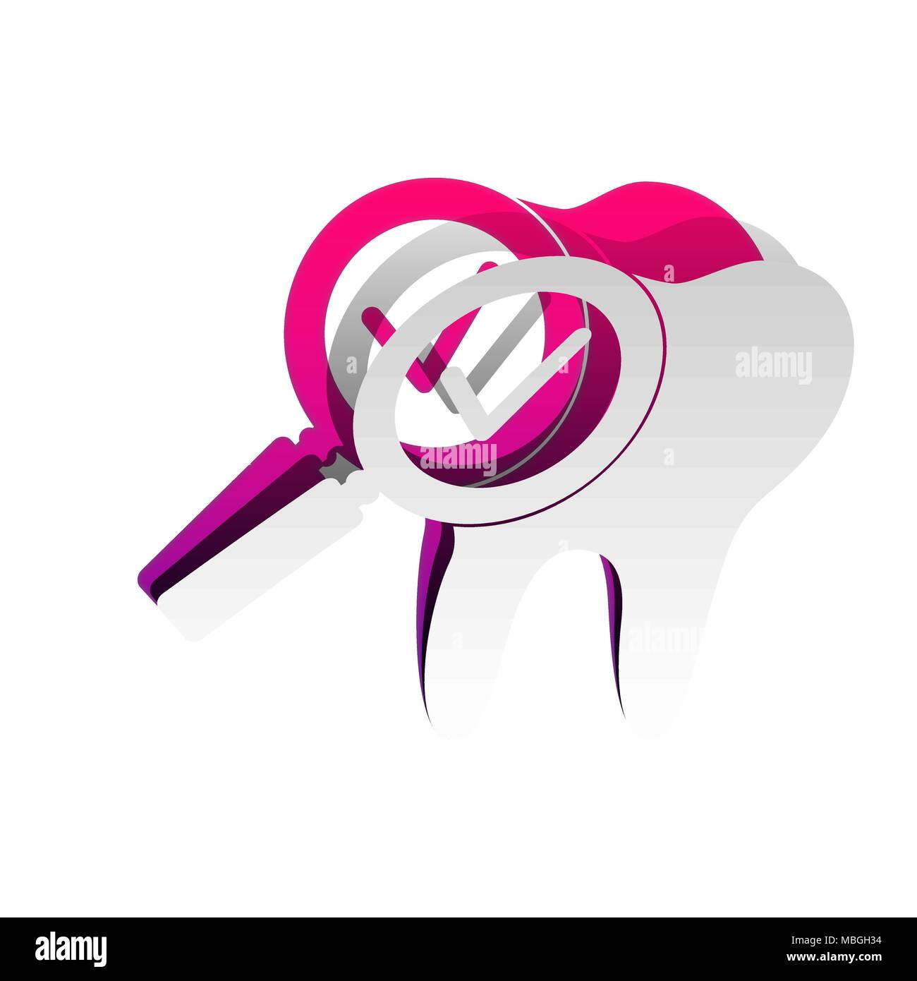 Illustrated tooth vector vectors hi-res stock photography and images ...