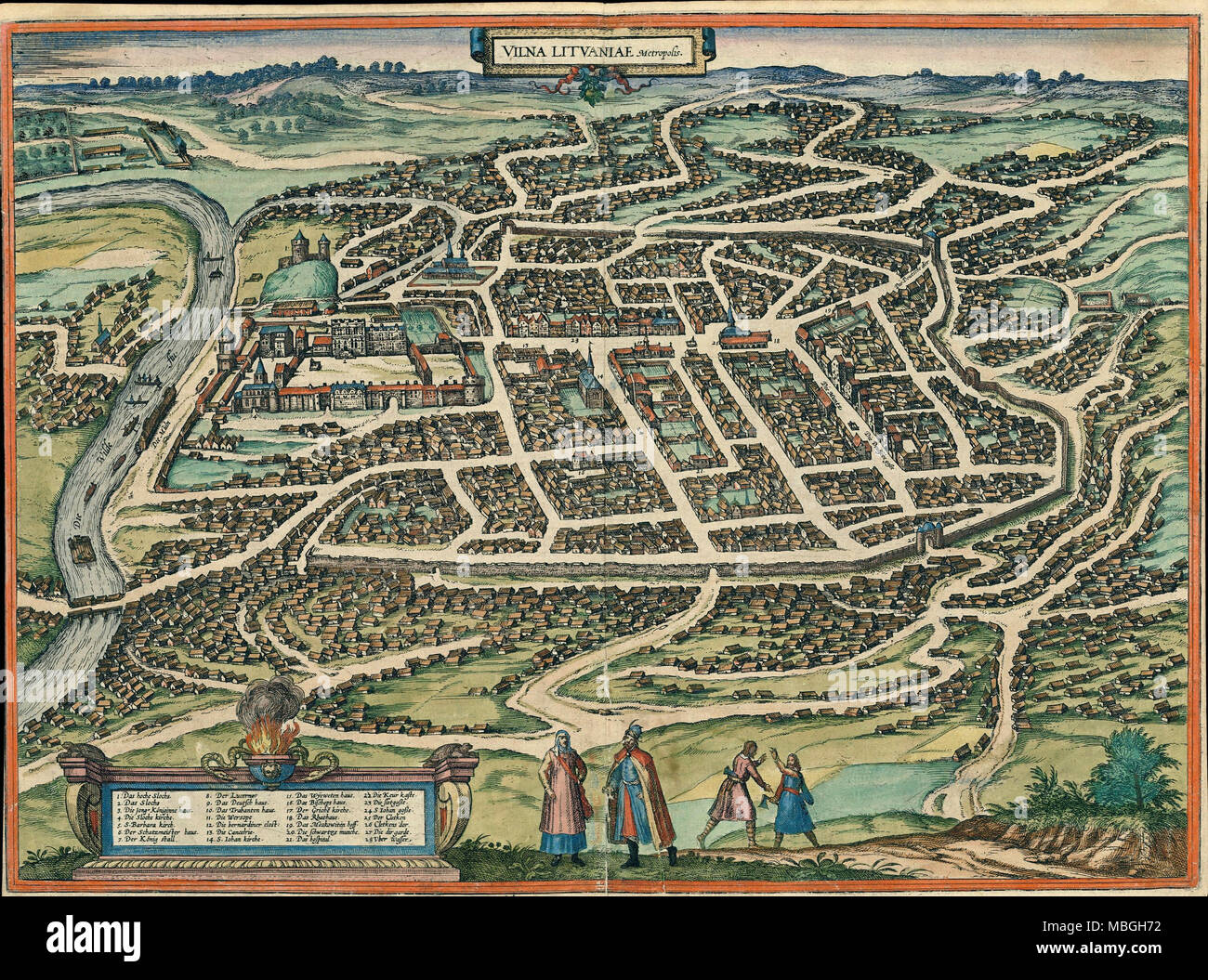 Map of vilnius hi-res stock photography and images - Alamy