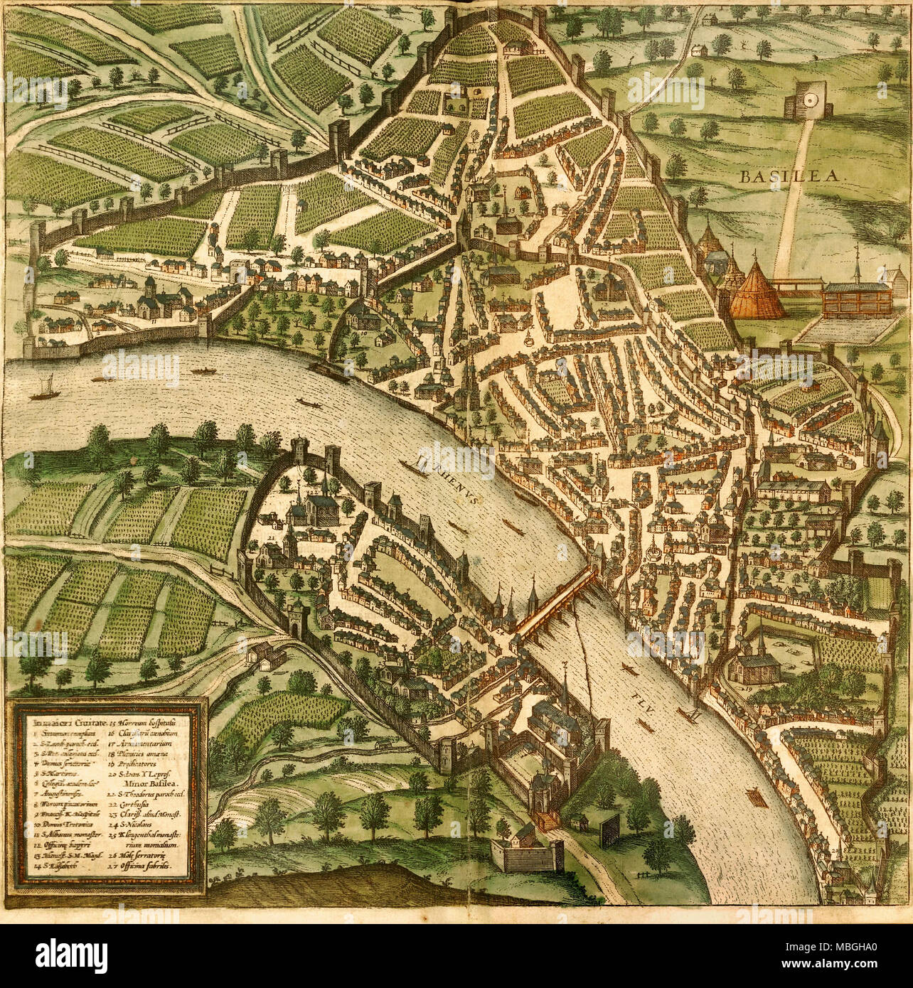 Basel switzerland city map hi-res stock photography and images - Alamy