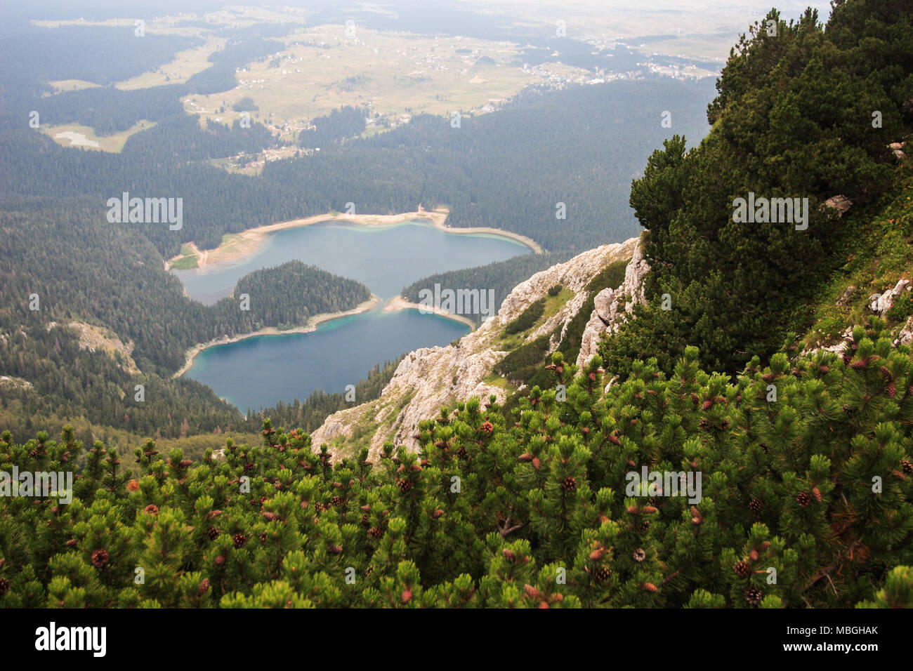 Black Lake (Crno jezero) in Durmitor National Park in Montenegro Stock ...