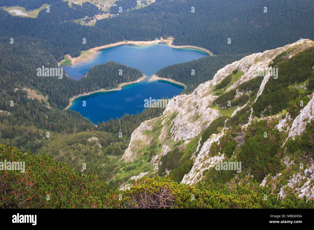 Black Lake (Crno jezero) in Durmitor National Park in Montenegro Stock ...