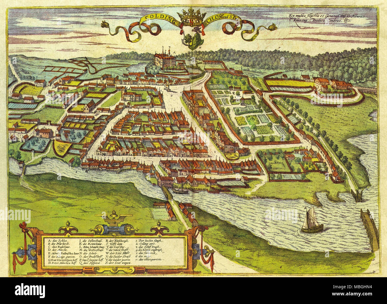 Kolding map hi-res stock photography and images - Alamy