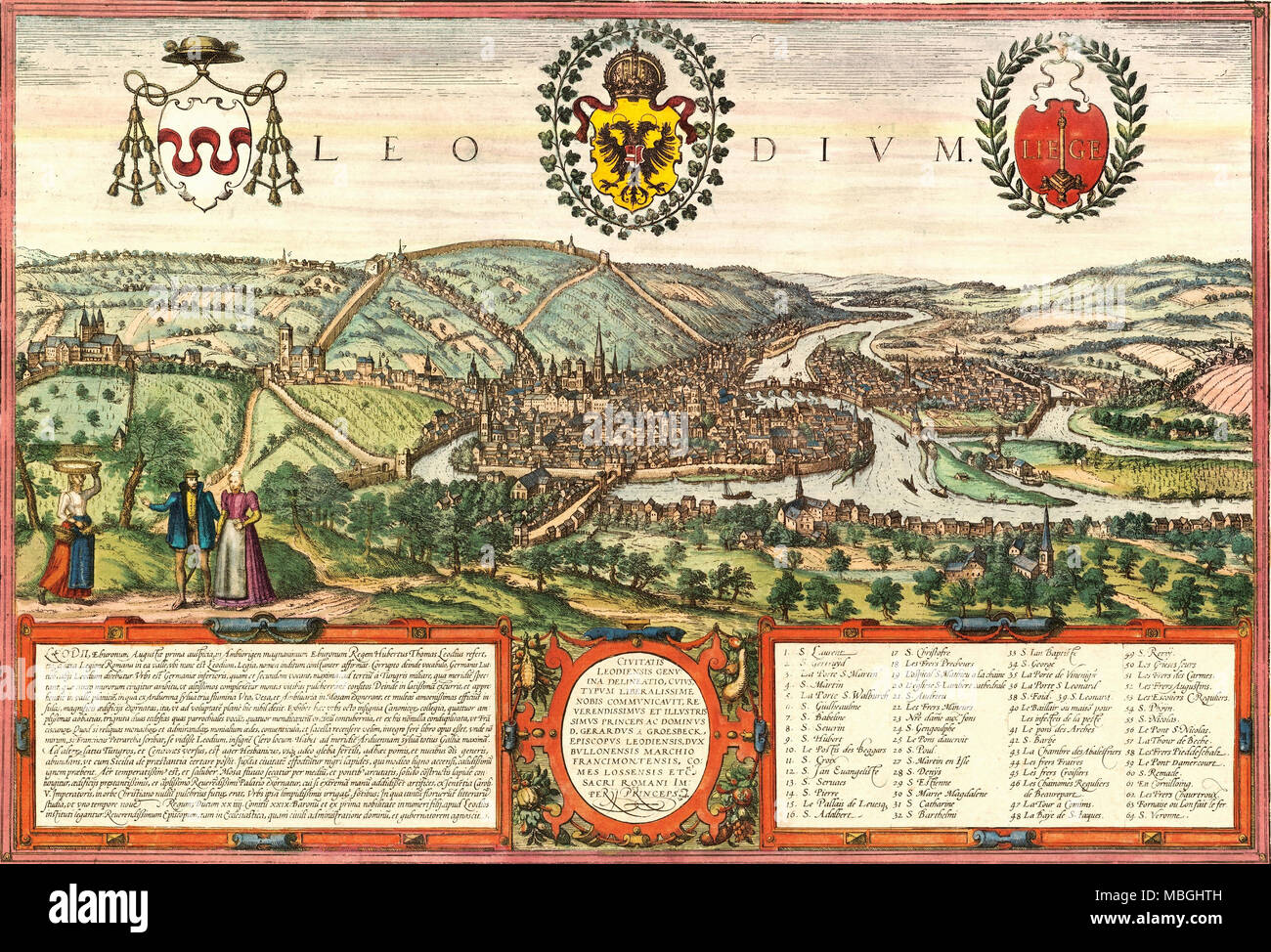 Map of liege hi-res stock photography and images - Alamy