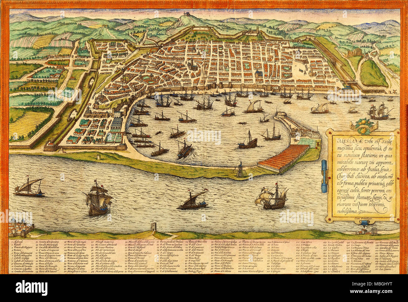 Messina map sicily hi-res stock photography and images - Alamy