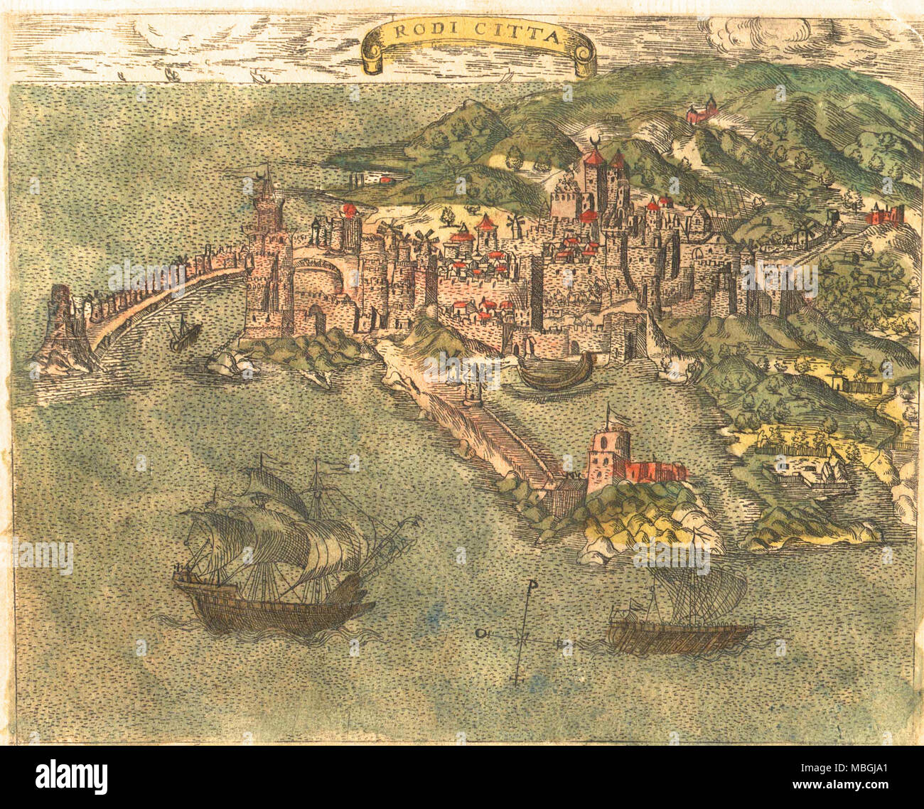 Rhodes map hi-res stock photography and images - Alamy