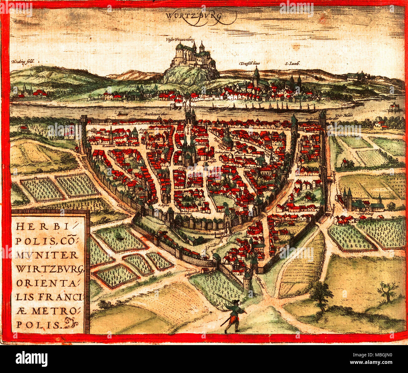 Map of wurzburg hi-res stock photography and images - Alamy