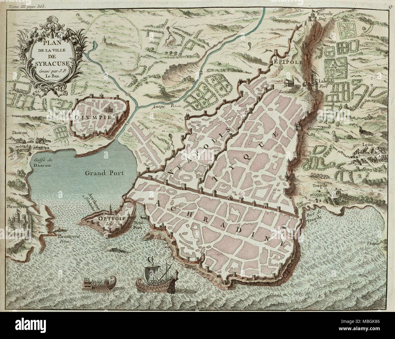 Syracuse italy, map hi-res stock photography and images - Alamy