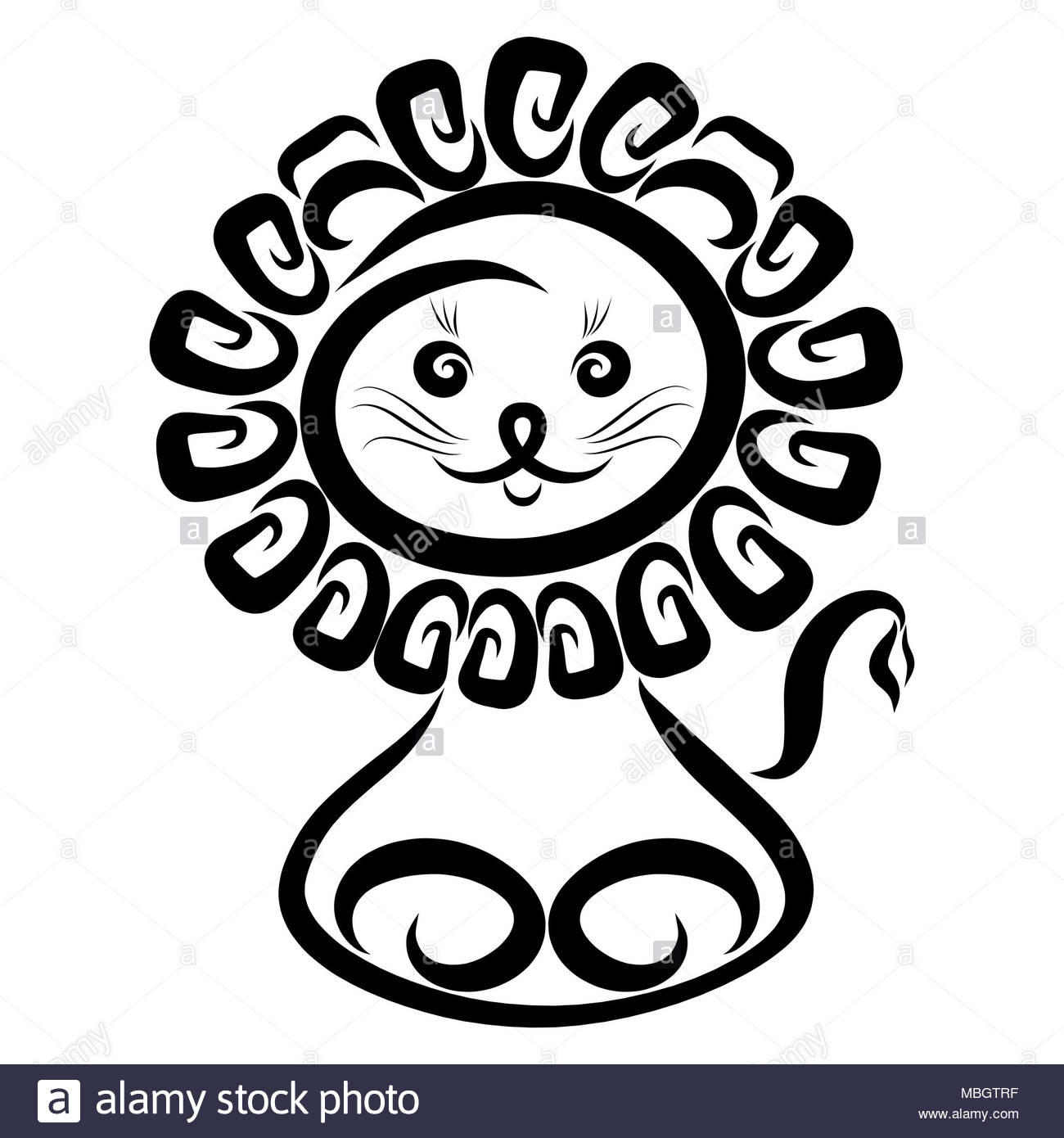 Lion Mane Cut Out Stock Images & Pictures - Alamy