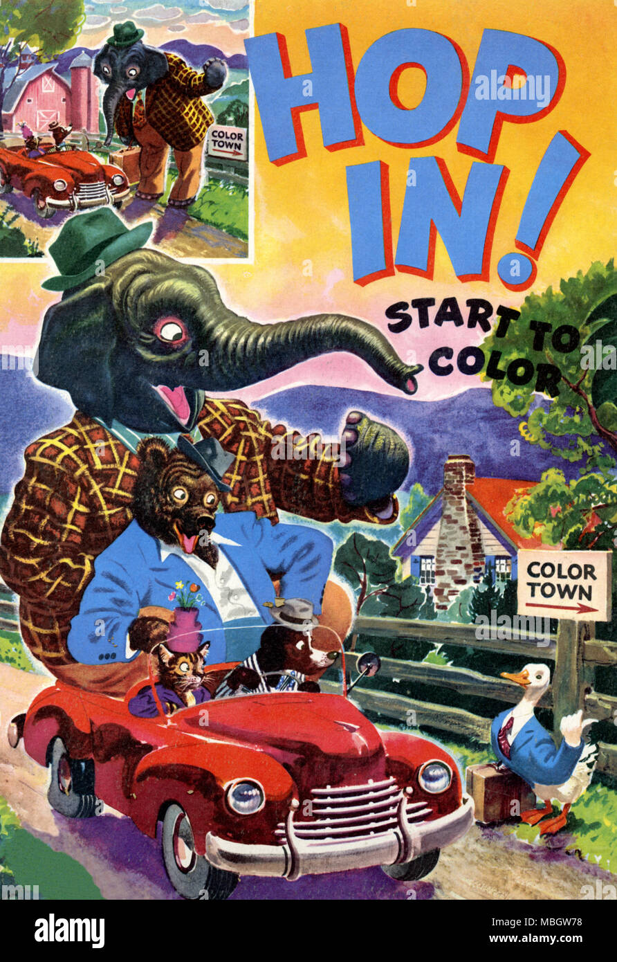 Hop In-Start to Color Stock Photo - Alamy