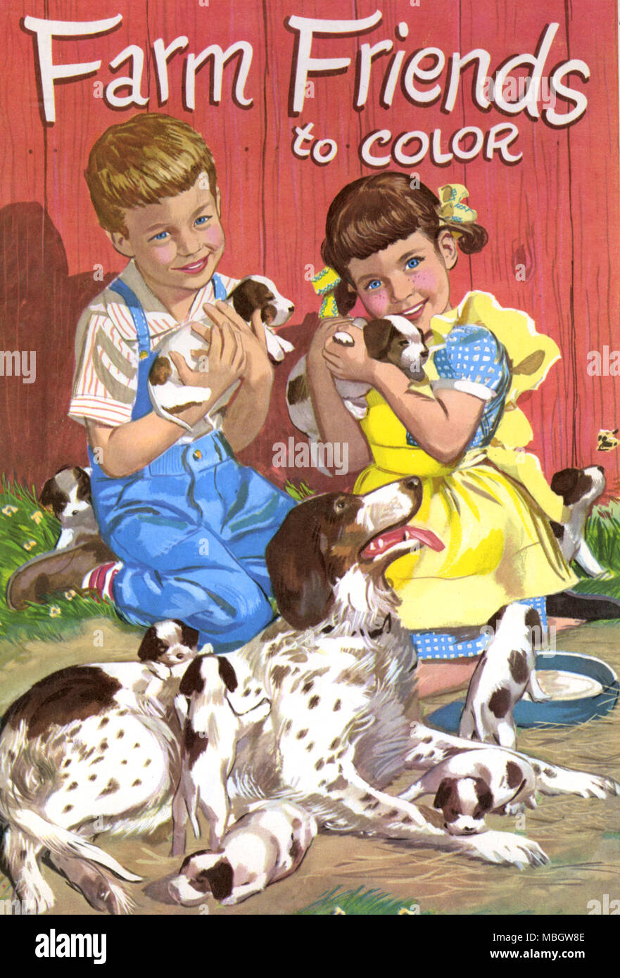 Farm Friends to Color Stock Photo - Alamy