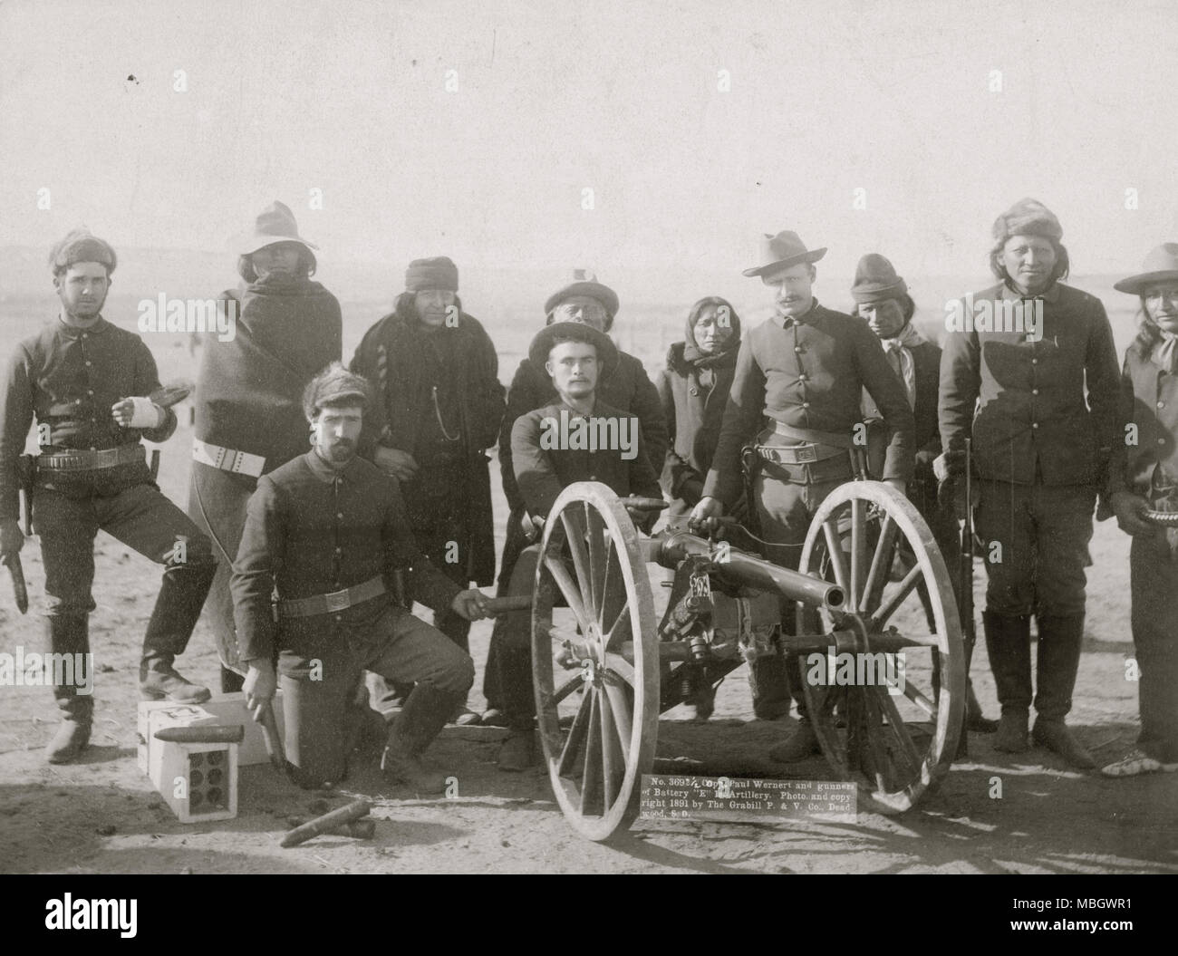 General Miles and staff Stock Photo - Alamy