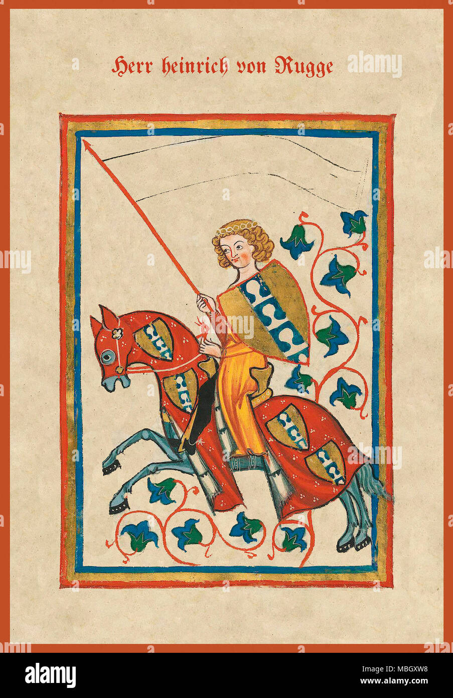 Medieval illuminated manuscript knight hi-res stock photography and ...