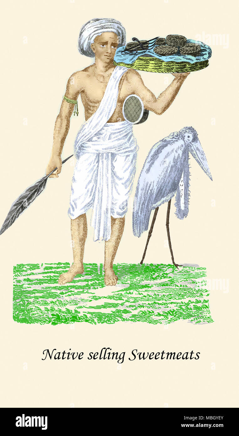 Native Selling Sweetmeats Stock Photo - Alamy