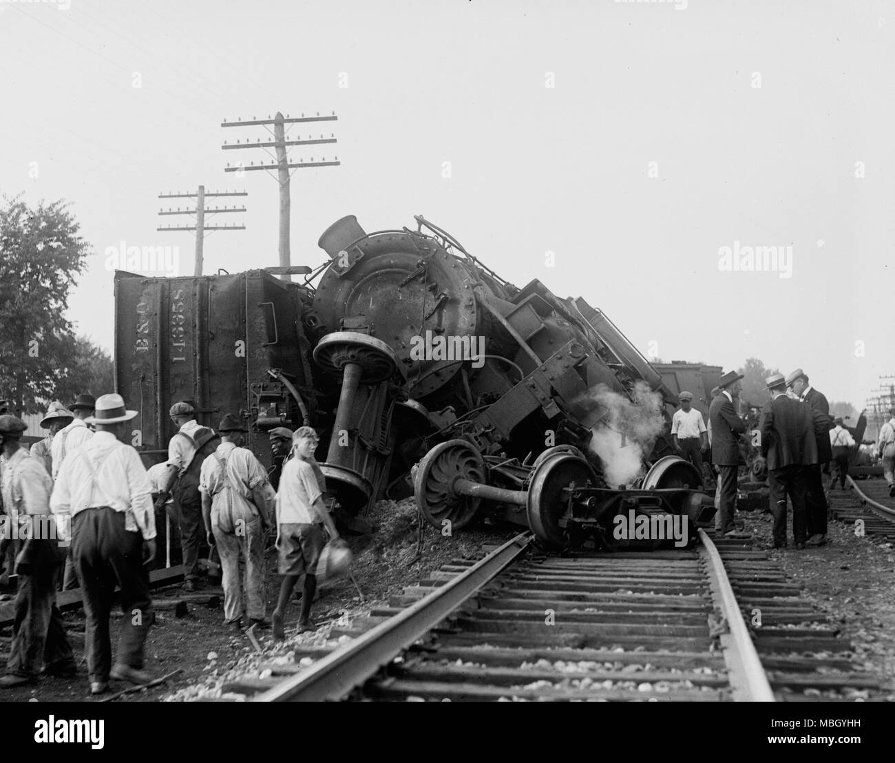 Trackless train Black and White Stock Photos & Images - Alamy