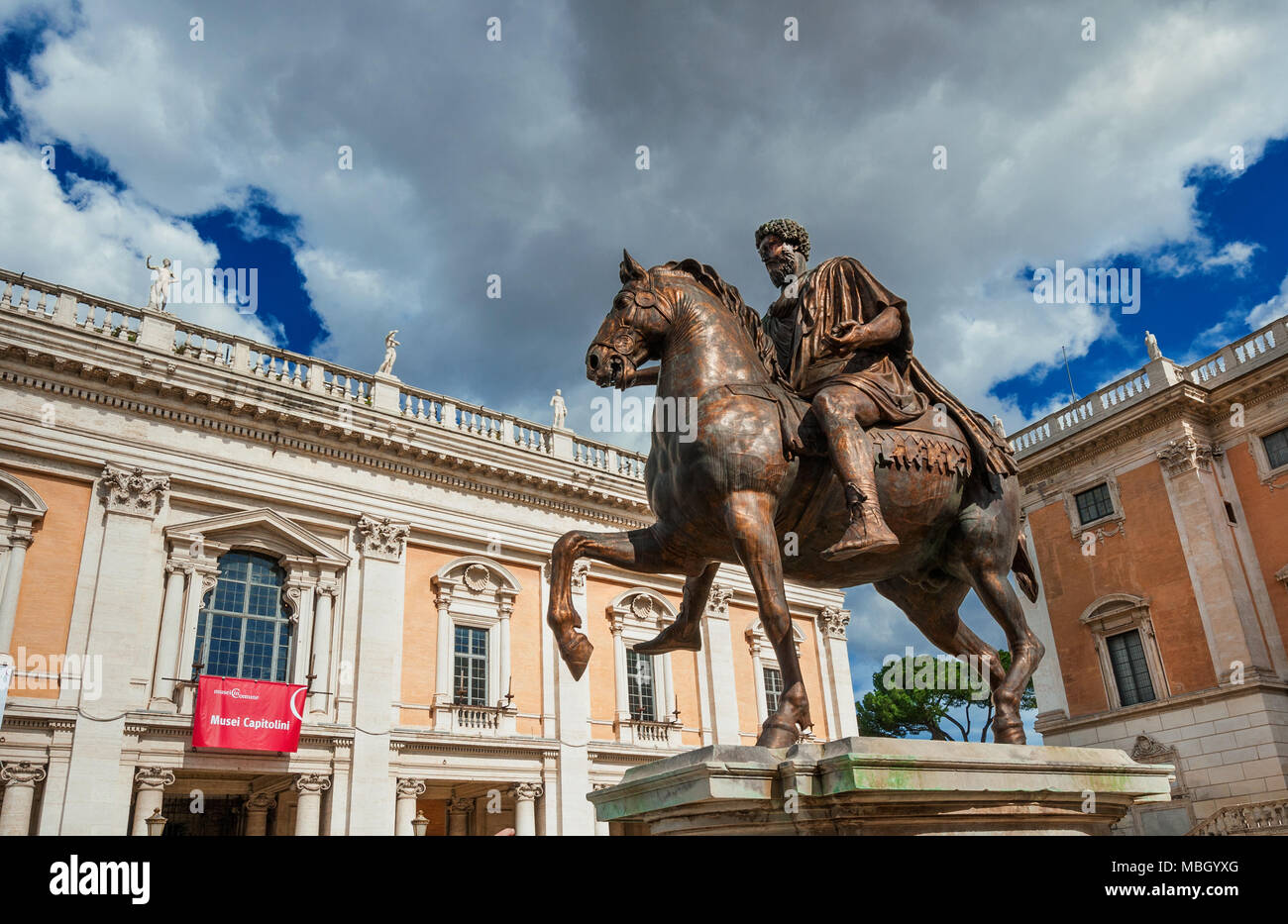 Capitoline Museums in the center of Rome, the most ancient public ...