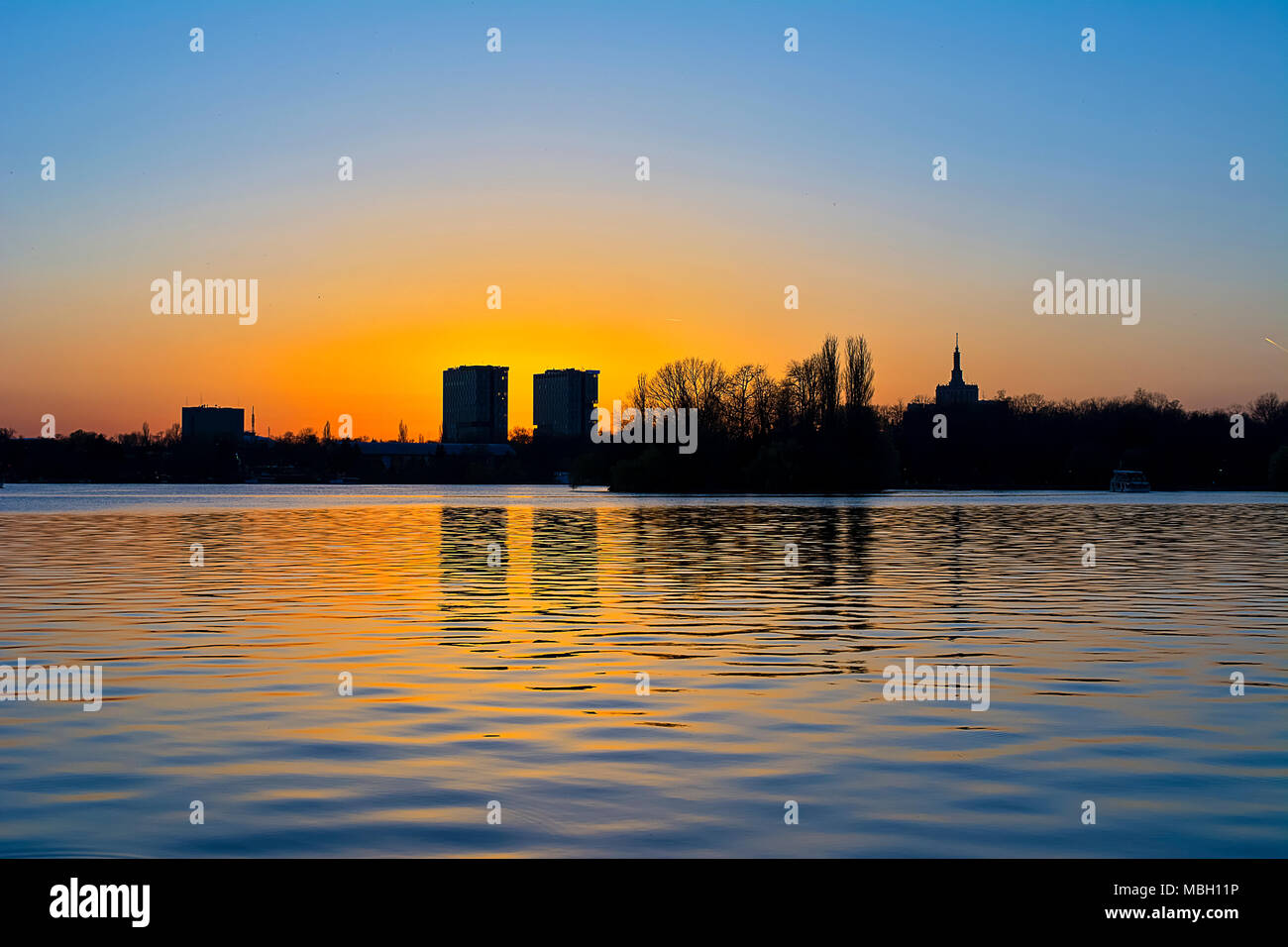 The nature and lake from the Herastrau Park in Bucharest, Romania Stock ...