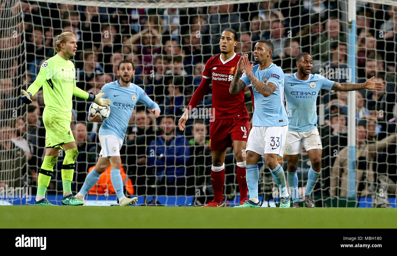 Manchester City's Gabriel Jesus (33) appeals after Manchester City's ...